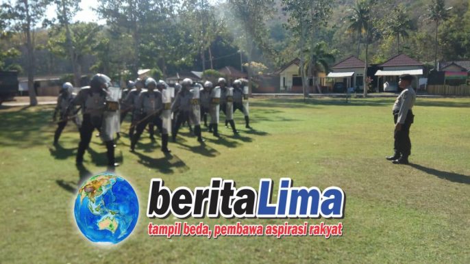 Jelang Pilkades Kasat Sat Sabhara KSB Lakukan Latihan Dalmas ...