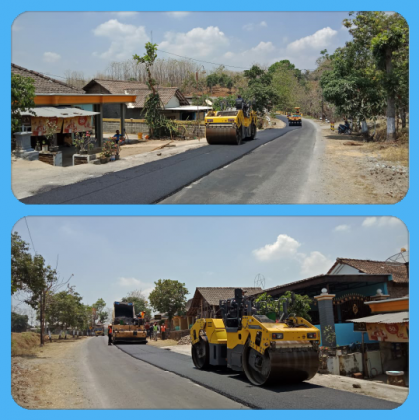 Dinas PUPR Magetan Hotmix Jalan Raya Ngariboyo-Parang – Beritalima.com