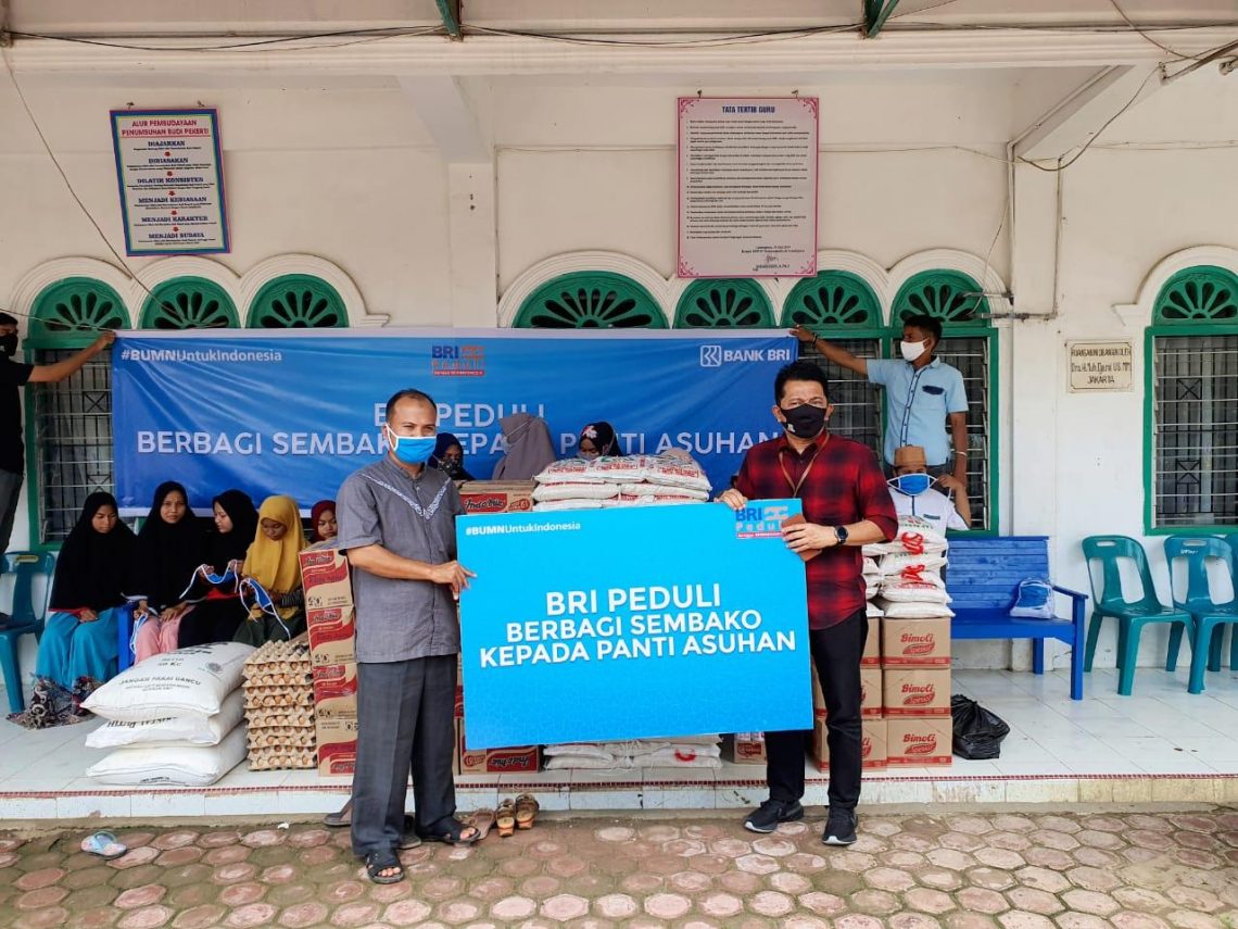 BRI Cabang Bireuen Berikan Bantuan Sembako Untuk Panti Asuhan Anak Yatim Cabang Muhammadiah ...