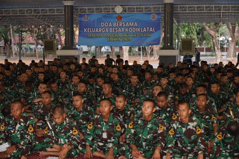 Antap dan Siswa Kodiklatal Doa Bersama Jelang HUT Ke-79 TNI ...